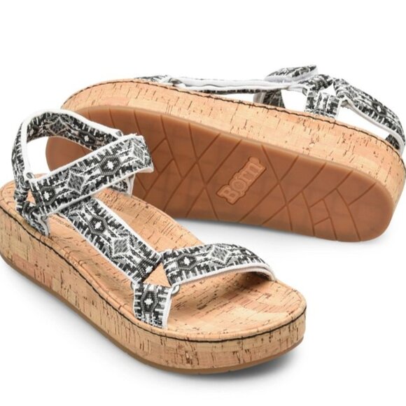 Born | Shoes | Born Sirena Cork Platform Wedge Ankle Strap Sandals ...